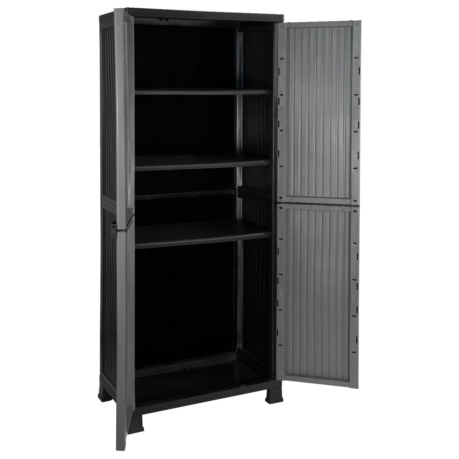 Dulap de exterior din rasina cu 3 rafturi 171x68x39cm - eMAG.ro