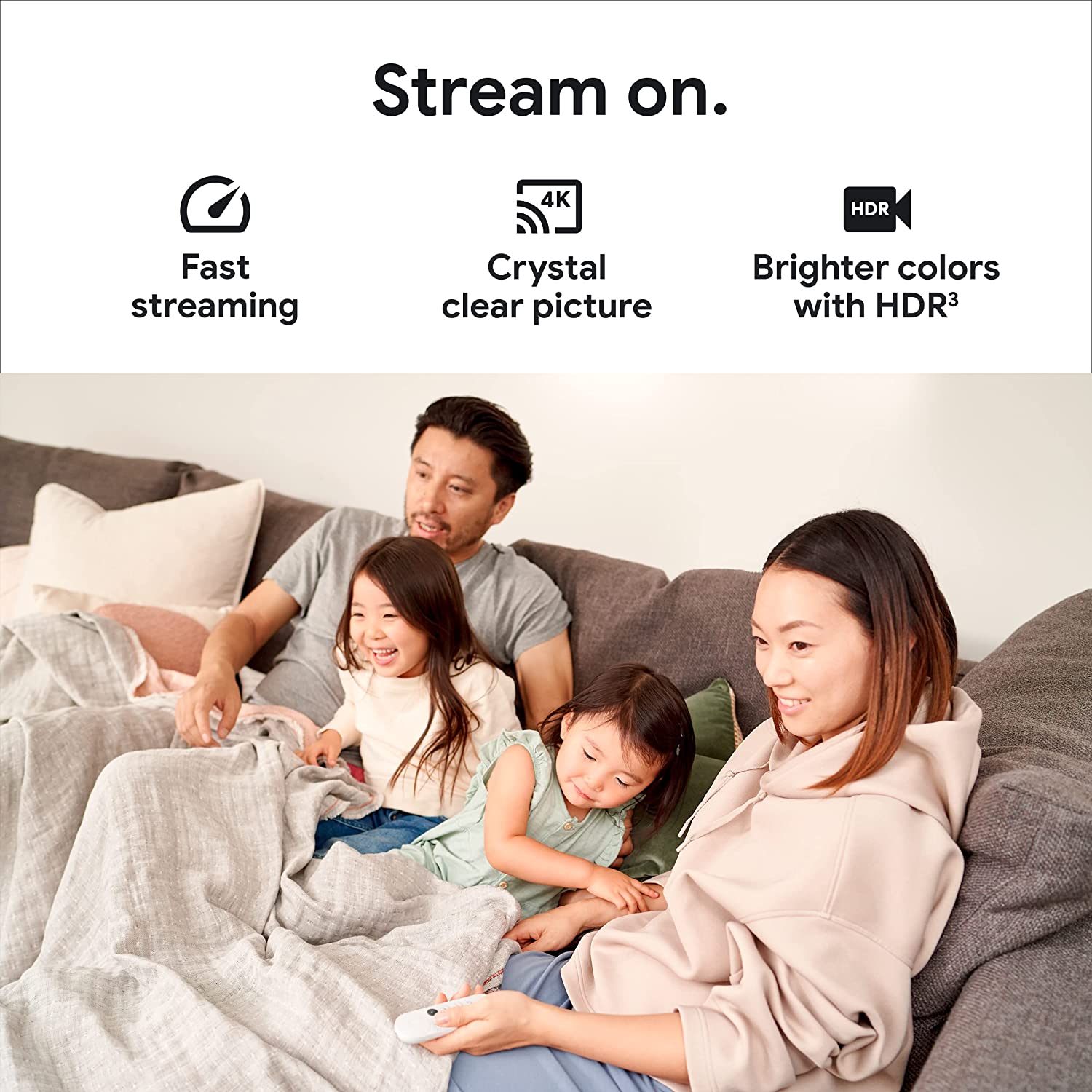 Chromecast, Google, TV, 4K, Alb - eMAG.ro