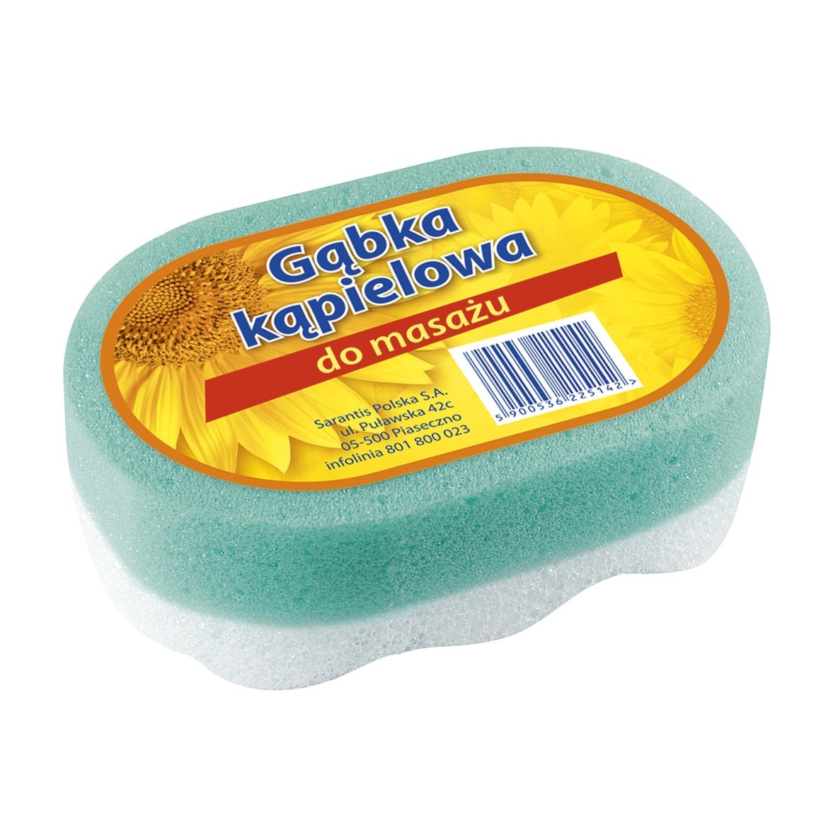 Burete de baie Sarantis, Plastic, Verde / Alb - eMAG.ro