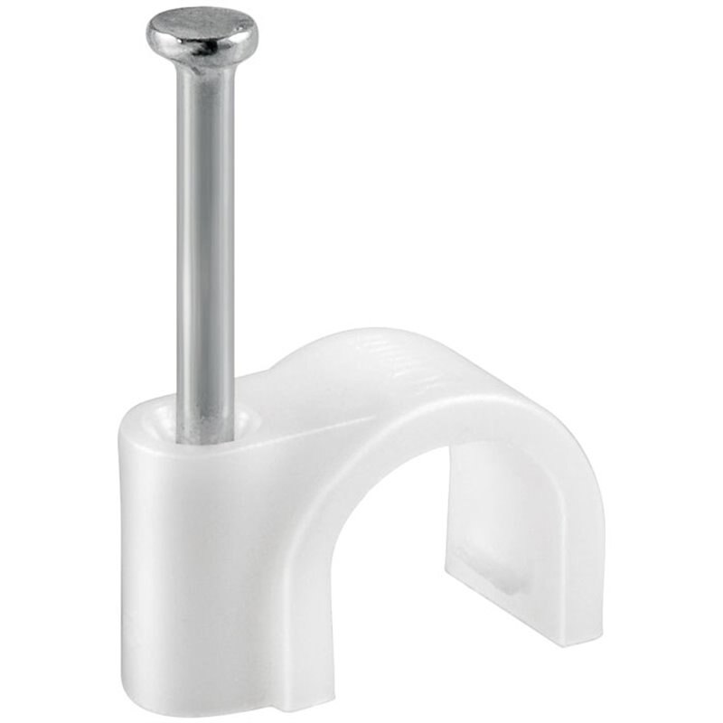 Set 100 cleme cabluri, FixPont, 9mm, Alb - eMAG.ro