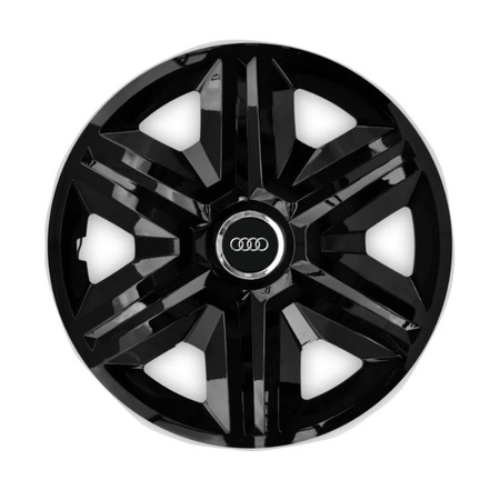 Set 4 capace roti Hubcaps fast black R16 pentru gama auto Audi - eMAG.ro
