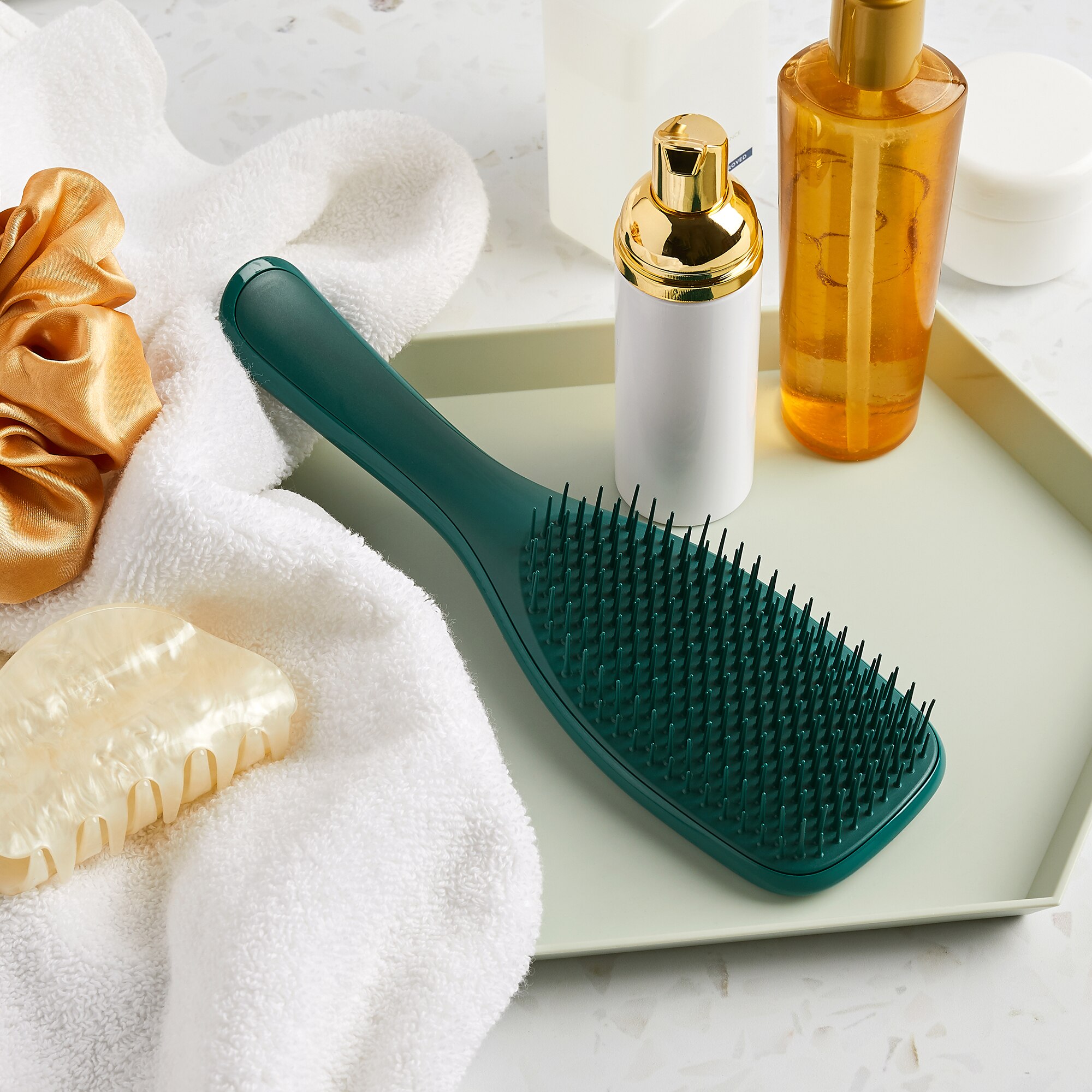 Perie pentru par Tangle Teezer Wer Detangler Emerald - eMAG.ro