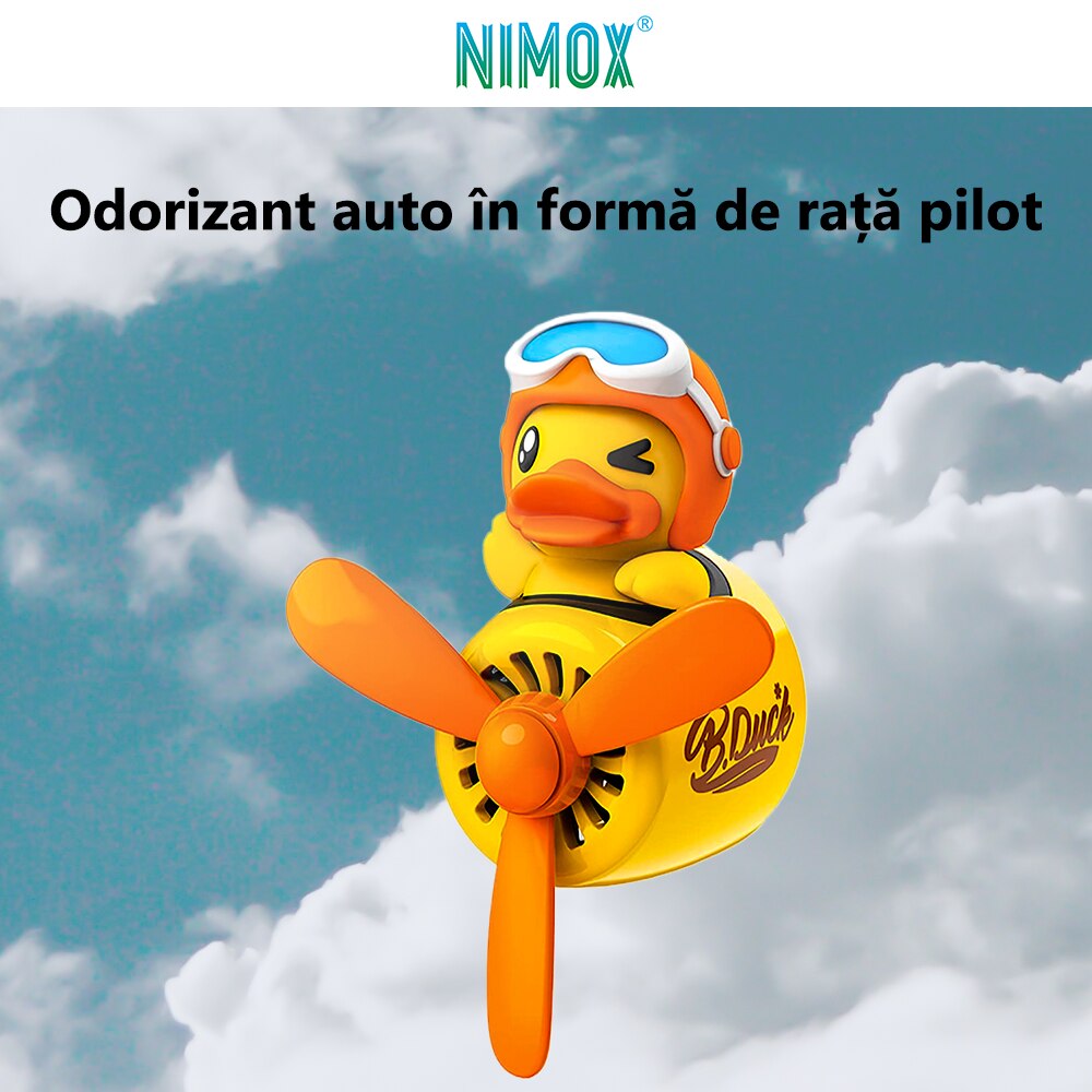 Ароматерапевтичен дифузер за кола Nimox, Car Yellow Duck Pilot ...