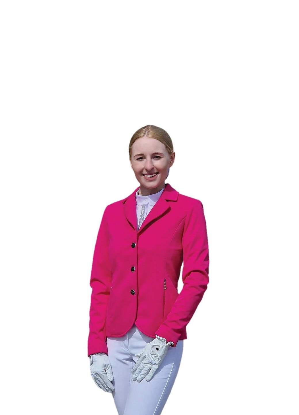 Frac echitatie dama, Horsenjoy, Poliester/Elastan, Roz, 40 - eMAG.ro