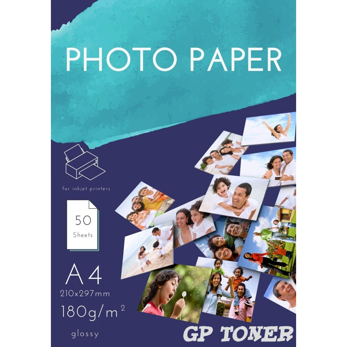 Hartie fotografica A4 180G 50 FOI PAP-A4-TONER GP 180 * 50 GP TONER ...