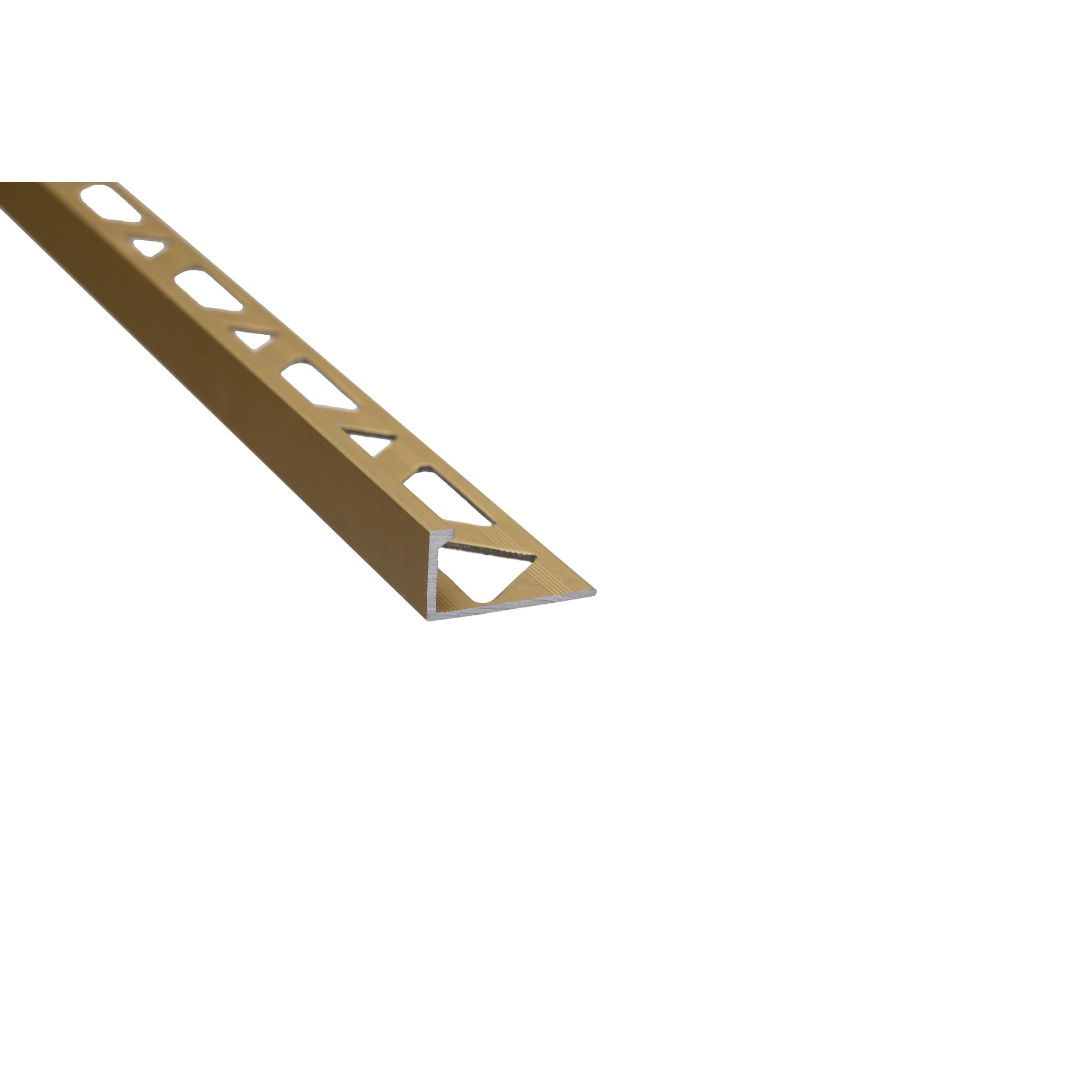 Profil de teminatie gresie/faianta, 2.5m, aluminiu, auriu - eMAG.ro