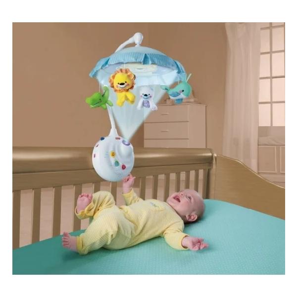 Музикална въртележка Bebeking, Smart Baby Animals, Дистанционно ...