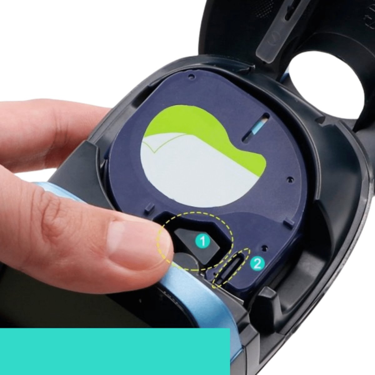 Banda Dymo LetraTag 12268 12mm x 4m Plastic transparent - inlocuire GP ...