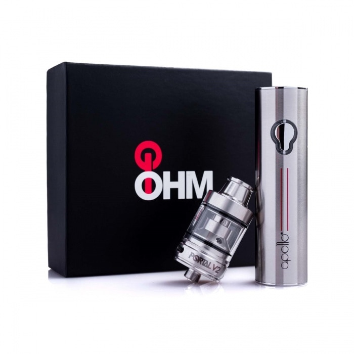 Kit Vaping Ohm Go V.2, baterie 50W si rezerva - Argintiu - eMAG.ro