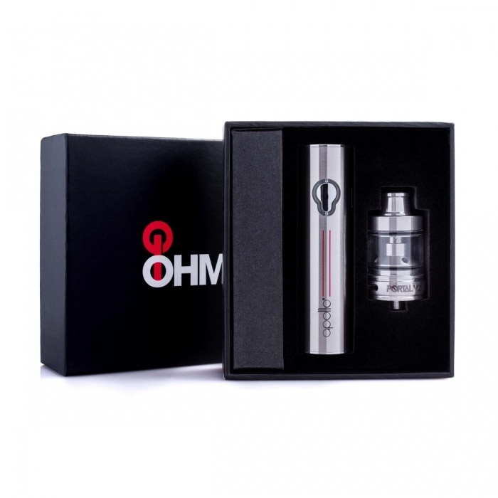 Kit Vaping Ohm Go V.2, baterie 50W si rezerva - Argintiu - eMAG.ro