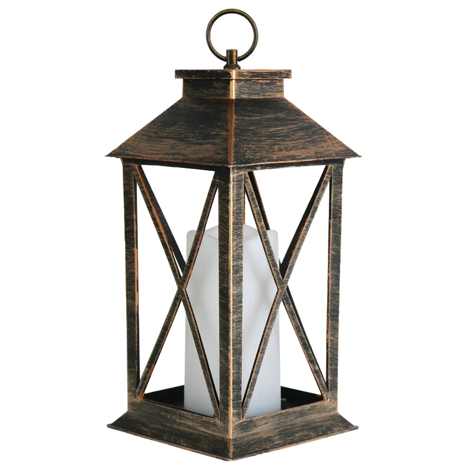 Felinar cu Led 135x270 mm, Auriu Antic, Pvc - eMAG.ro