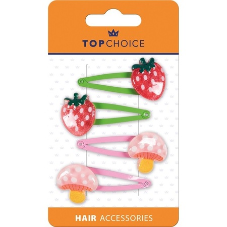 Set 4 agrafe de par Top Choice, Multicolor - eMAG.ro