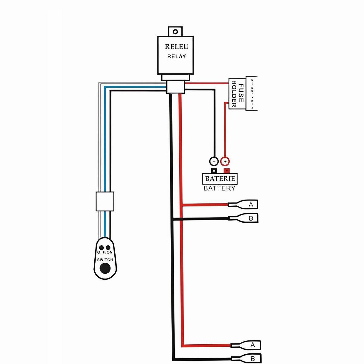 Cablaj electric pentru proiectoare cu intrerupator si releu TT.A90 ...