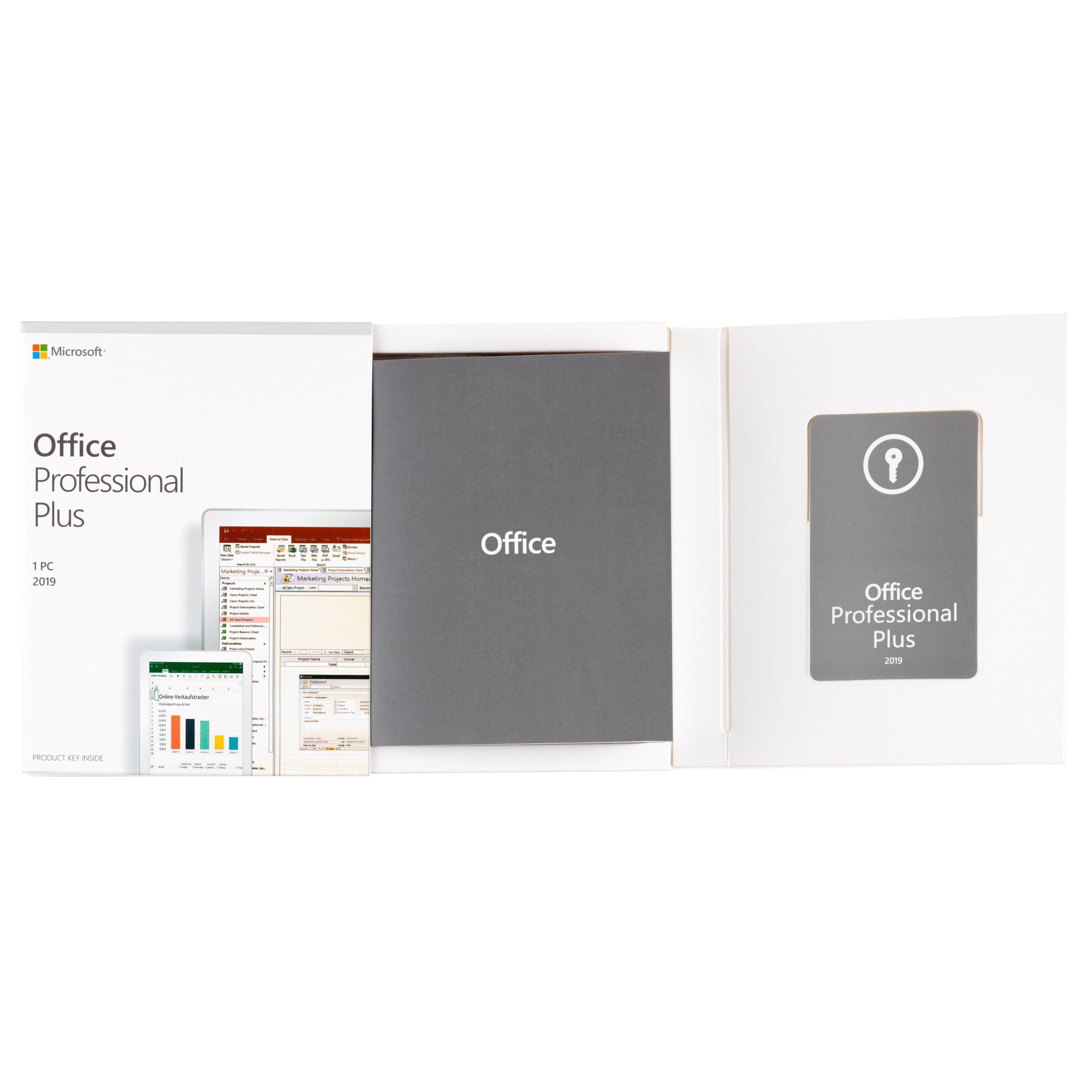 Microsoft Office 2019 Professional Plus, Retail FPP, Windows 32/64 bit ...