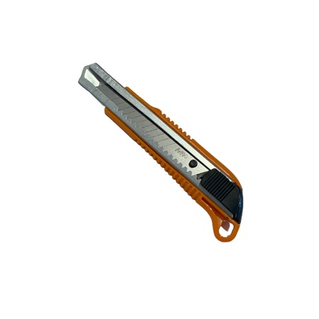 Cutter mare cu protectie, 100 mm x 18 mm, maner retractabil plastic ...