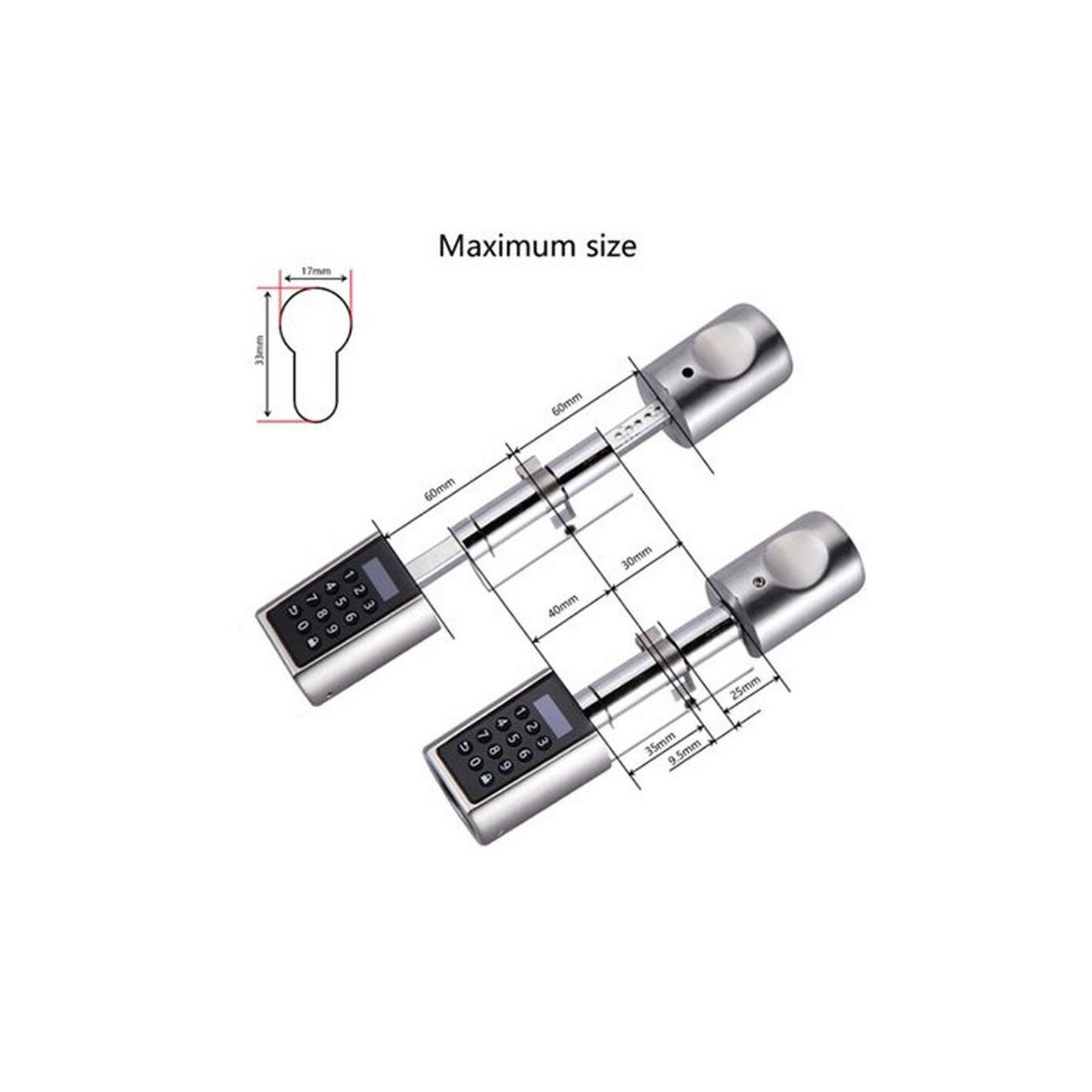 Butuc inteligent cu deschidere prin cod, aplicatie mobila, card - eMAG.ro