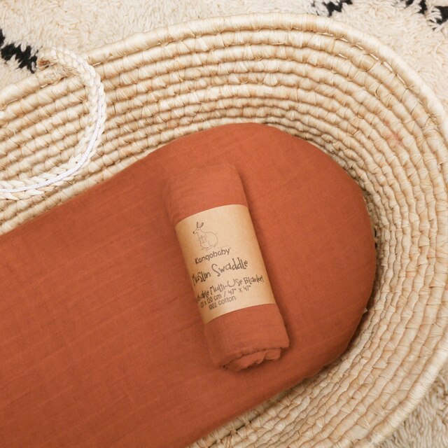 Set 2 museline din bumbac organic 120x120 cm, Multicolor - eMAG.ro