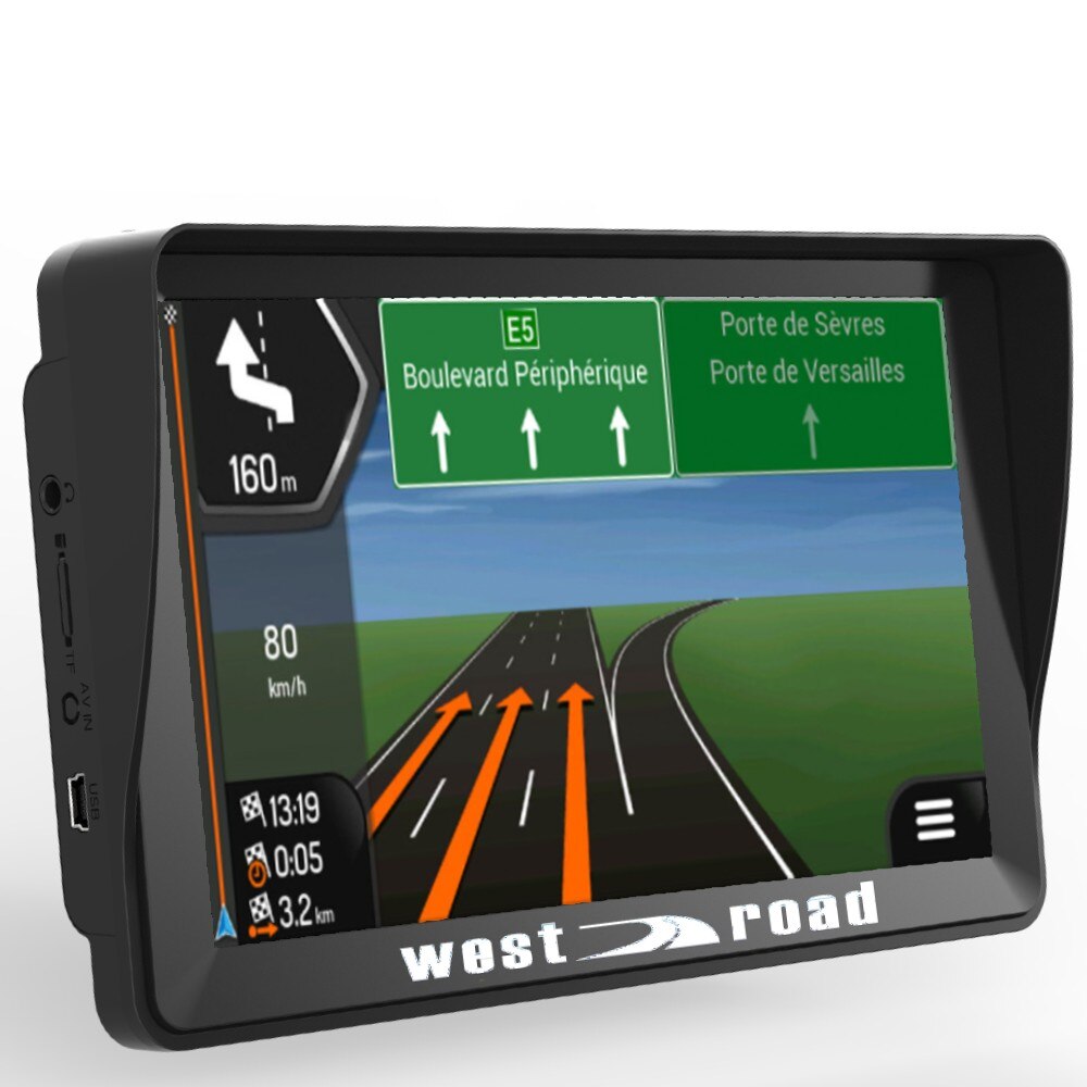 Sistem de navigare GPS, WEST ROAD, WR-X512SS, 7 inchi, 512 MB RAM ...