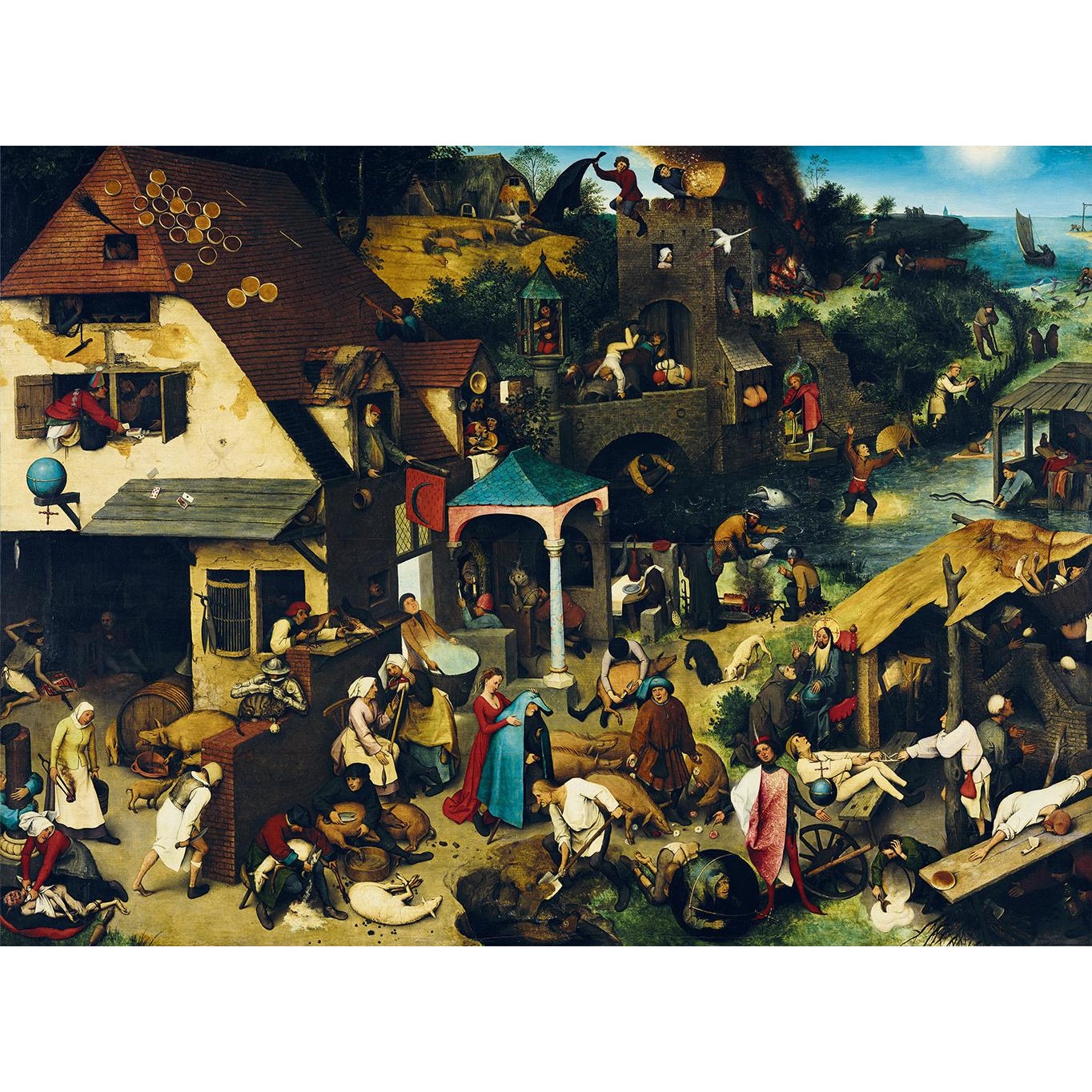 BlueBird - Puzzle Pieter Bruegel cel Batran - Proverbe olandeze - 3 000 ...