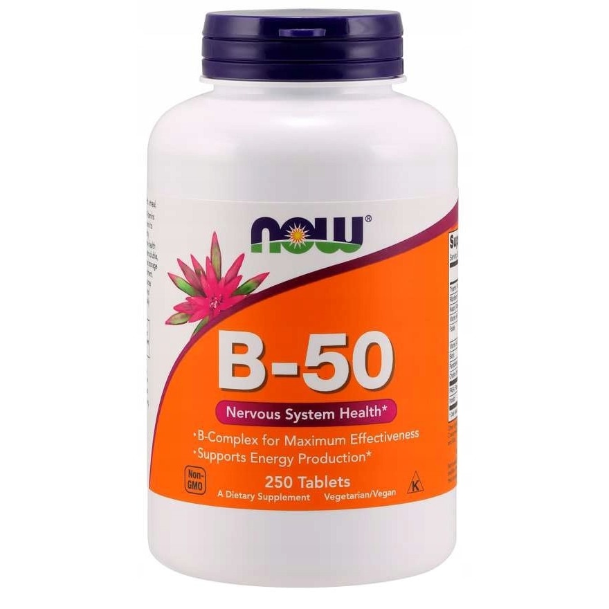 Complex de Vitamina B, Now Foods, 250 tablete - eMAG.ro