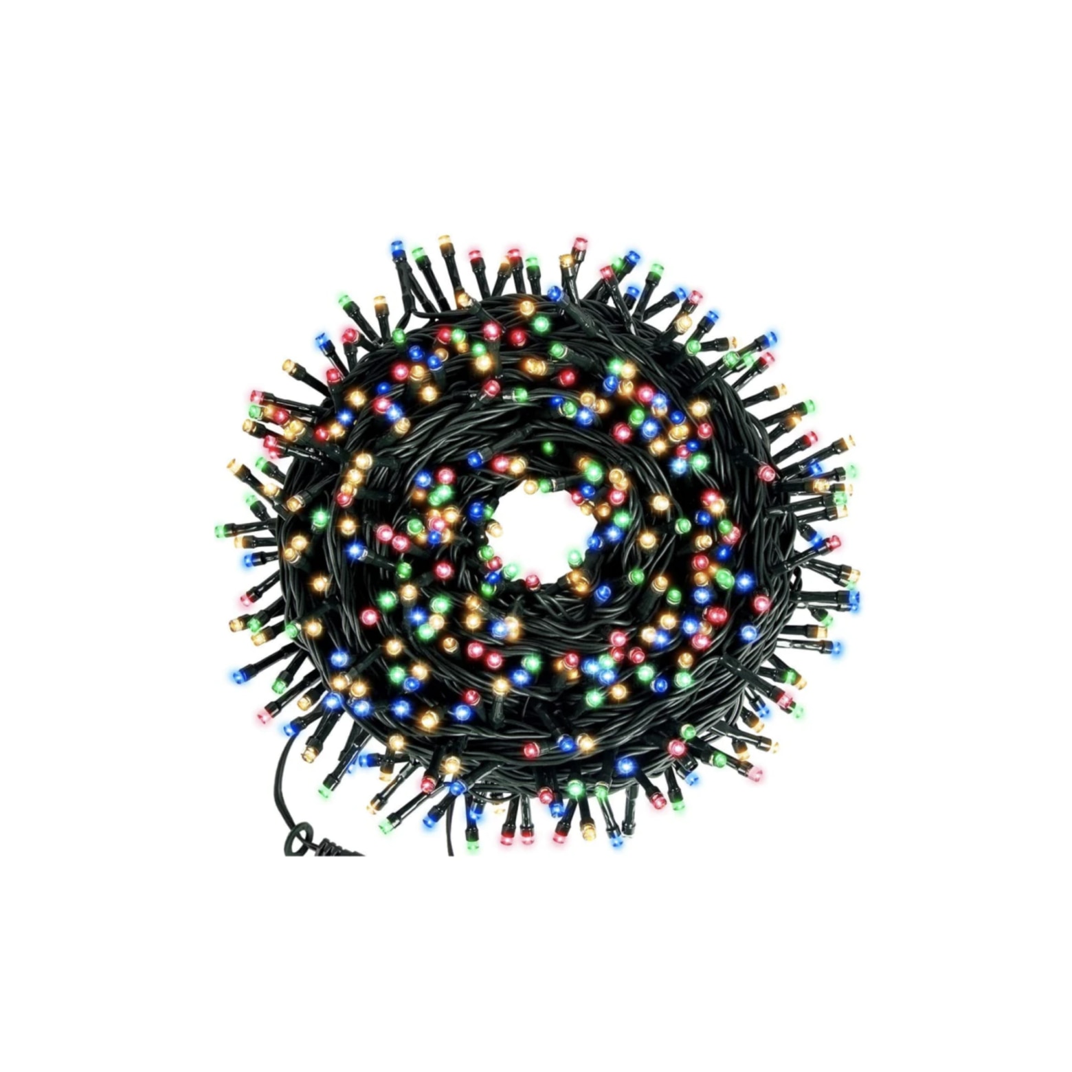 Instalatie Brad 500 Beculete LED, Intermitent, Colorate, Cablu Verde ...