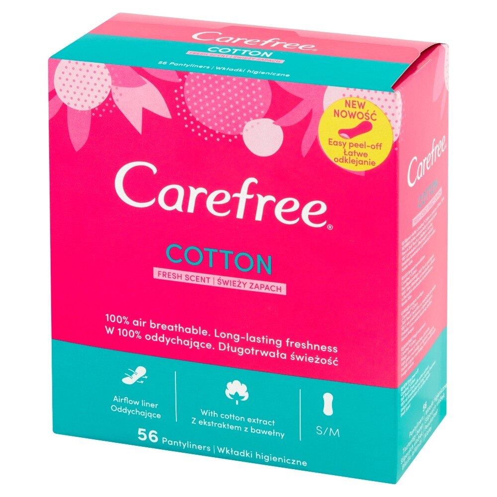 Absorbante de zi Carefree, 56 buc - eMAG.ro