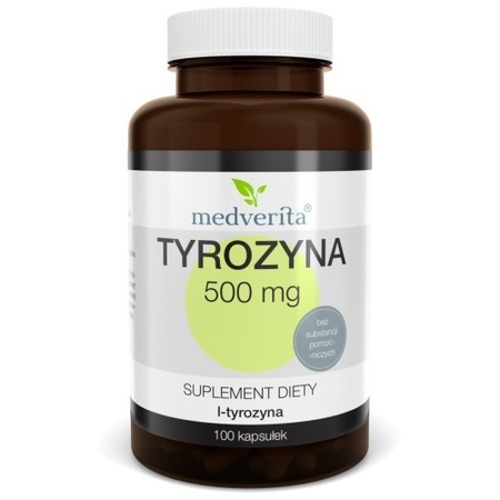 Supliment alimentar Tirozina, Medverita, 500 mg, 100 capsule - eMAG.ro
