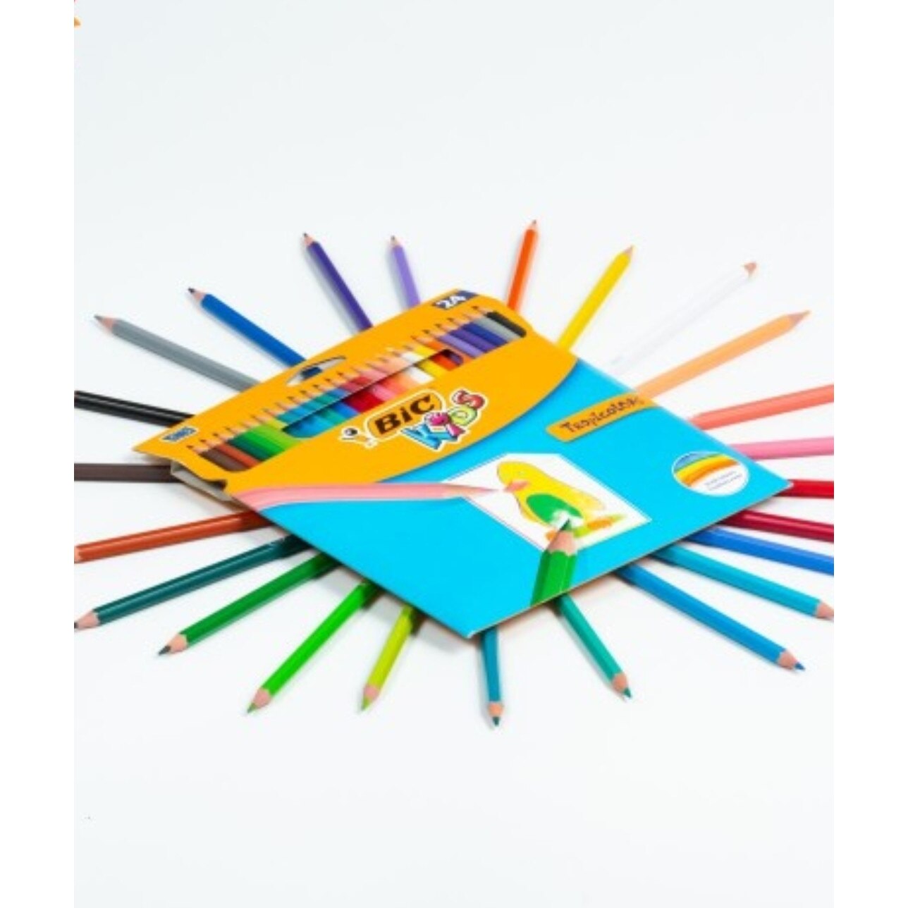 Creioane colorate BIC, Tropicolors, 24 culori - eMAG.ro