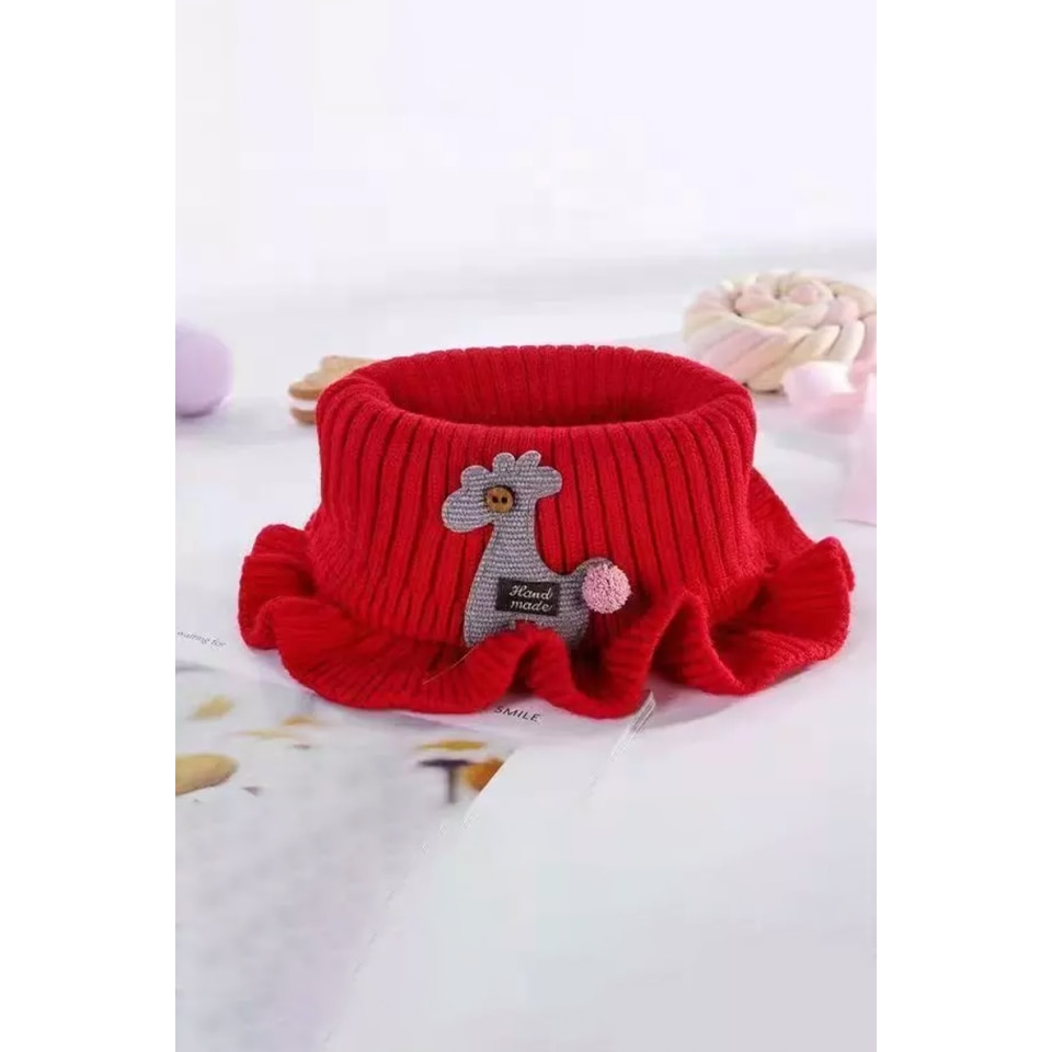 Fular copii, tip guler rulat, model girafa, EFAYN - eMAG.ro