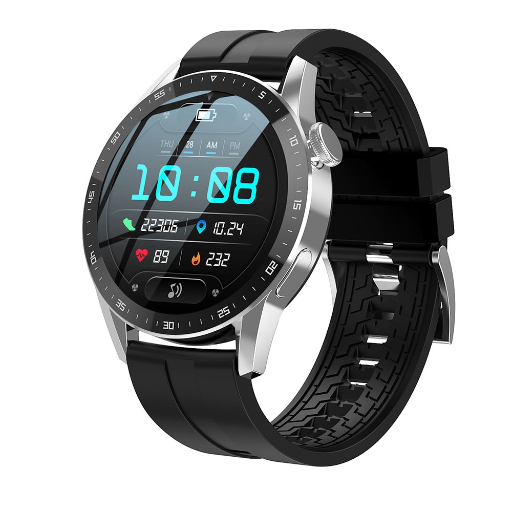 Smartwatch T3 Pro, Bluetooth 5.2, 1.28'', 220mAh, черен - eMAG.bg