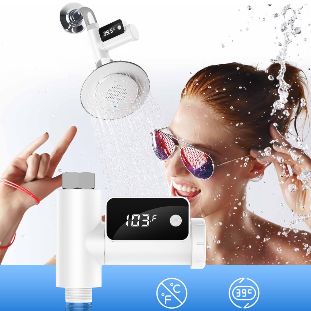 Termometru Digital pentru Apa, cu Afisare LED, Ecran Rotativ 360 ...