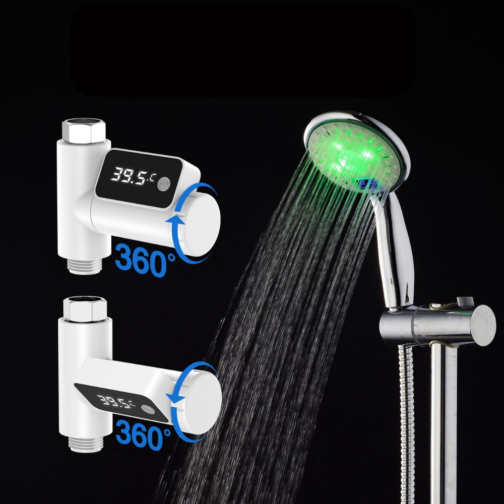 Termometru Digital pentru Apa, cu Afisare LED, Ecran Rotativ 360 ...
