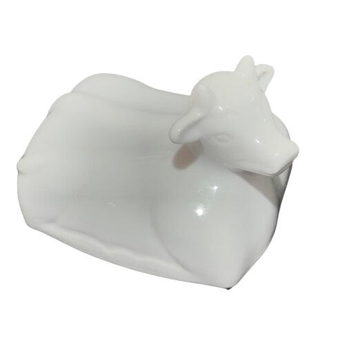 Untiera cu capac, Galzone Denmark, Model vacuta, Ceramica, 18x13x12.5 ...