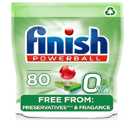 Detergent de vase Finish Powerball All in One 0%, 80 tablete - eMAG.ro
