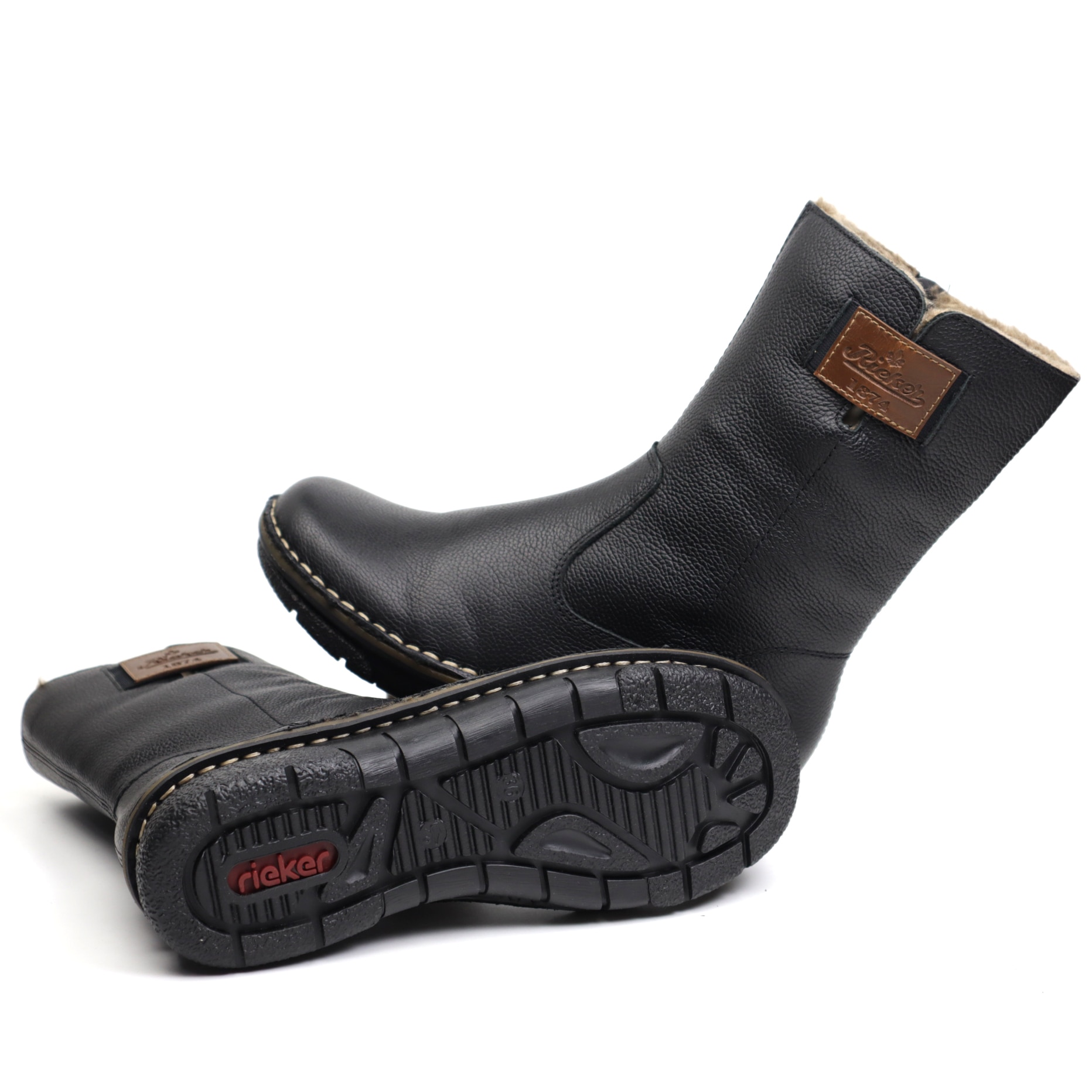 Ghete dama 73350 00 negru, Rieker, 37 EU - eMAG.ro