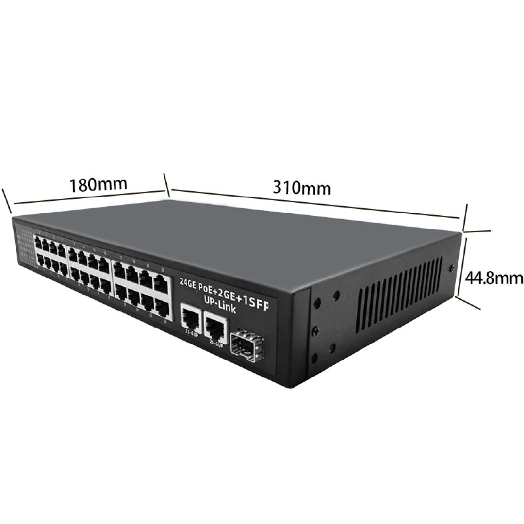Switch POE 24FE x 2GE x 1SFP uplink - eMAG.ro
