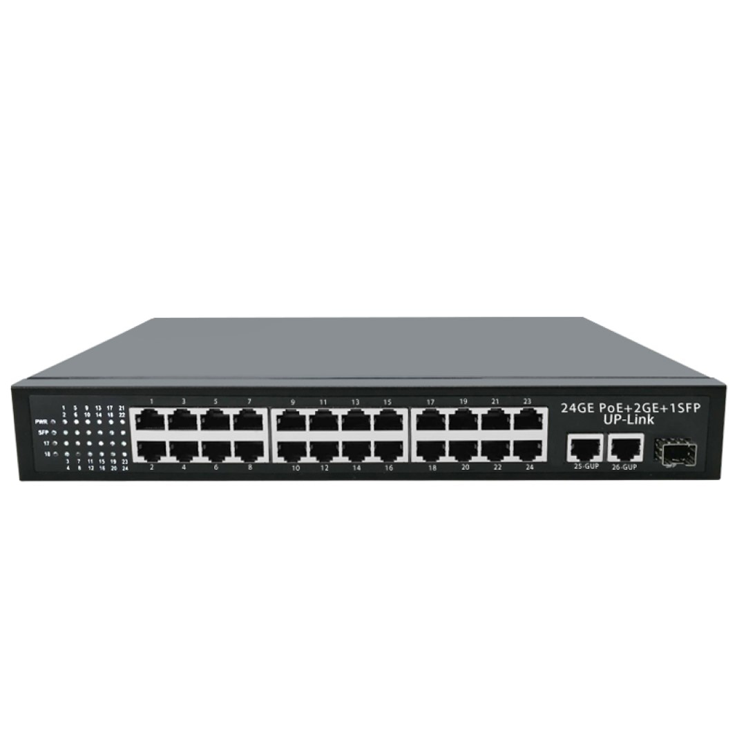 Switch POE 24FE x 2GE x 1SFP uplink - eMAG.ro