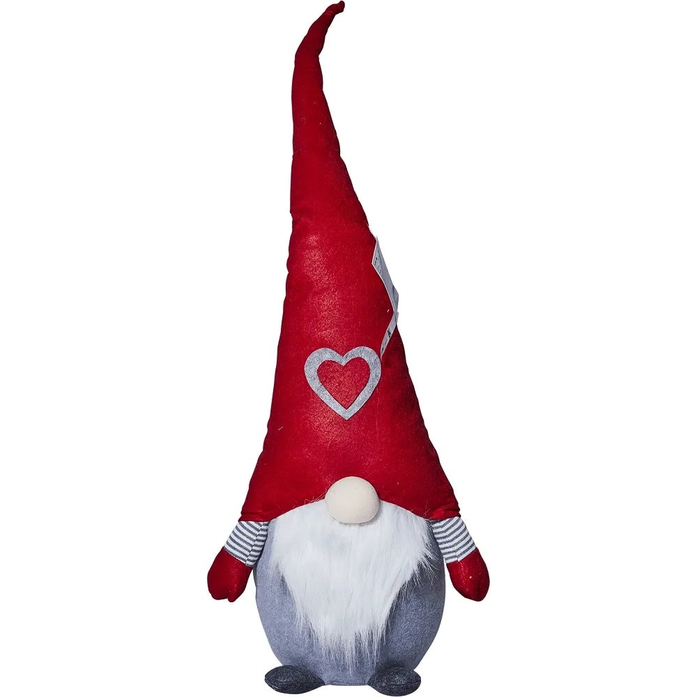 Figurina de Craciun, pitic cu caciula rosie, 100 cm, multicolor - eMAG.ro