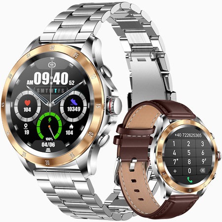 Ceas SmartWatch, Techmoon®, 1.32 inch Full Touch, Apelare Bluetooth HD ...