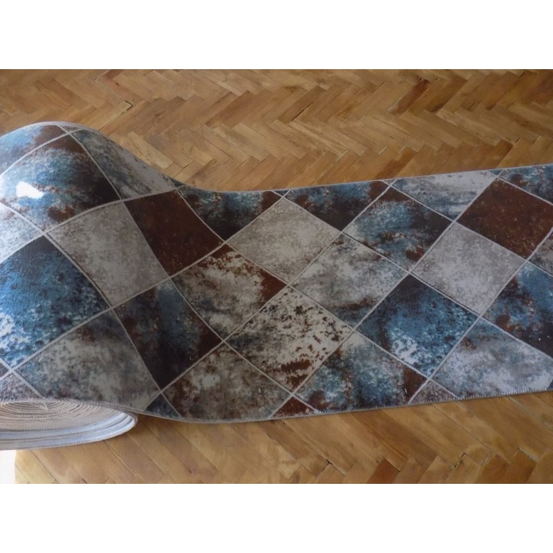 Traversa Antiderapanta cu Romb, Multicolor, Poliester, 60 x 300 cm ...