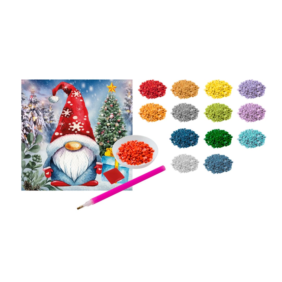 Set de broderie cu diamante model Mos Craciun, 5d DIY Diamond Painting ...