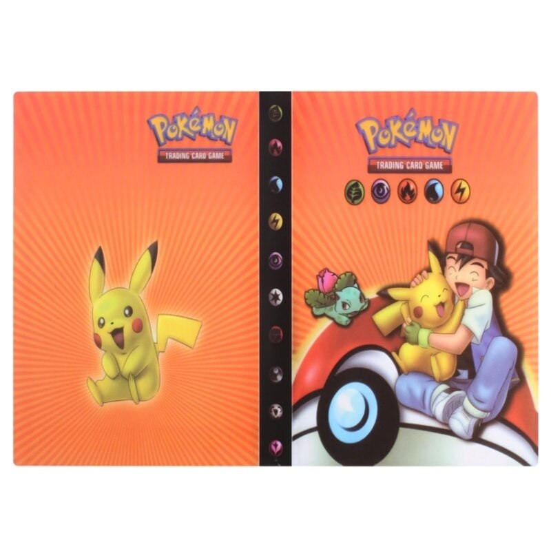 Album Pokemon Pikachu, Ash & Bulbasaur, 240 kártyához, 19 x 14,5 cm ...