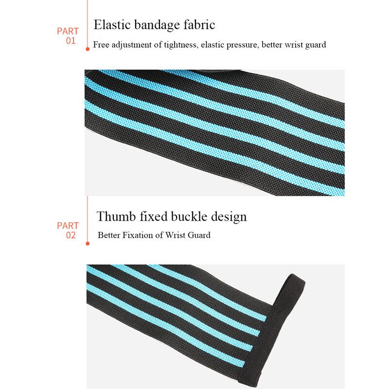 Set 2 benzi incheietura, Elastic, Albastru/Negru - eMAG.ro