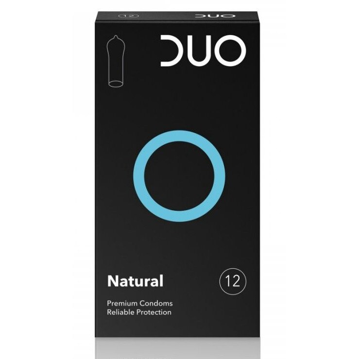 Prezervative, Duo, Natural, Latex, 12 buc, Transparent - eMAG.ro