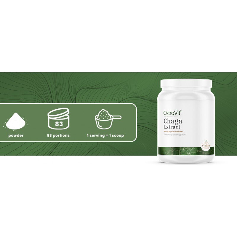 OstroVit Chaga Extract pulbere 50 grame - eMAG.ro