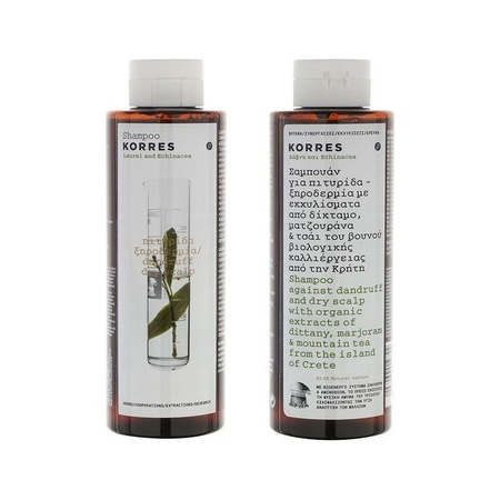 Set 2 Sampoane pentru matreata/piele uscata, Korres, Laur si Echinacea ...
