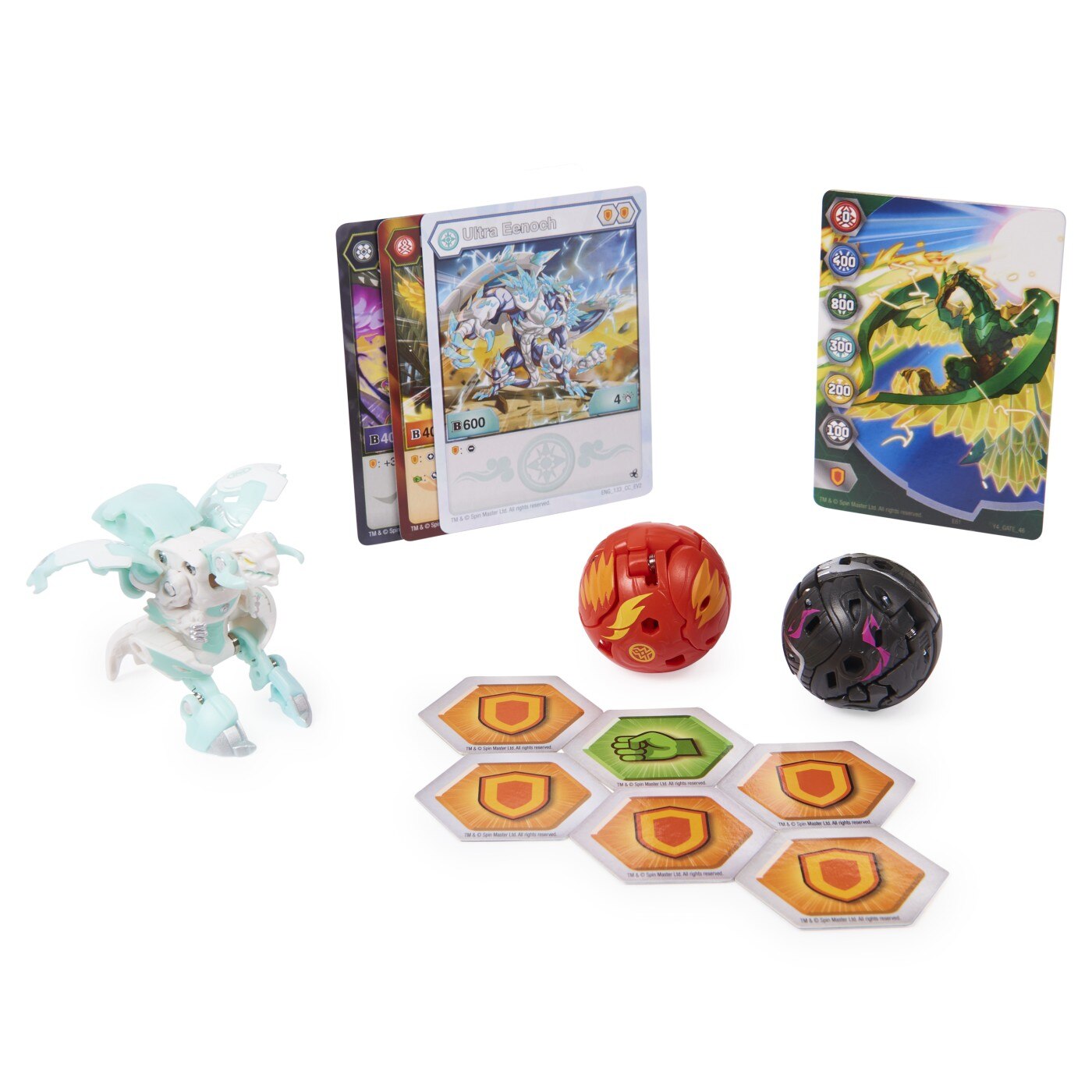 Figurine Bakugan Evolutions - Starter Pack, Eenoch Ultra, Neo Pegatrix si Pharol - eMAG.ro