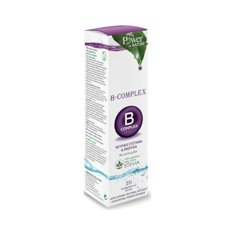 Supliment alimentar B-Complex, Power Health, Indulcitor stevia, 20 ...
