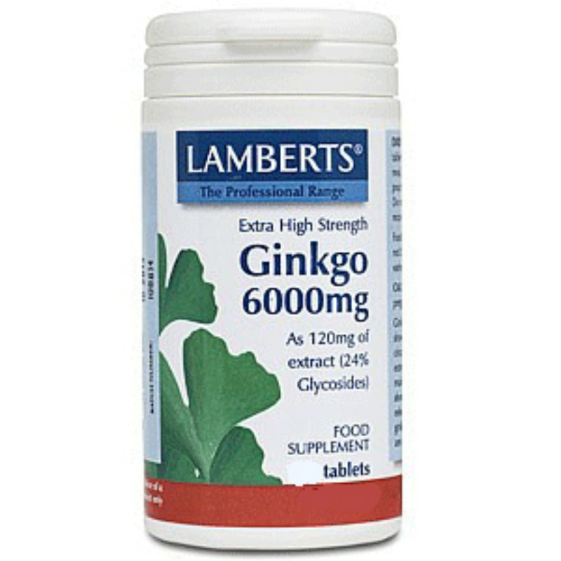 Extract Ginkgo Biloba 6000mg, Lamberts, 30 tablete - eMAG.ro