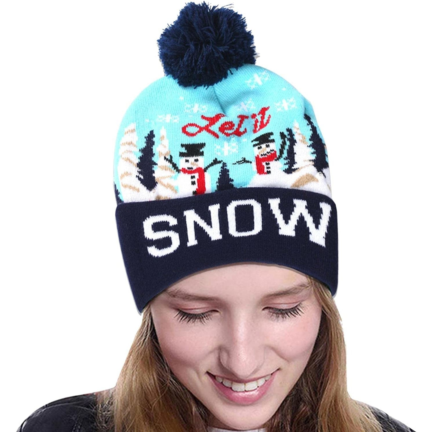 Caciula de Mos Craciun, pentru adulti si copii, clasica, groasa, de ...